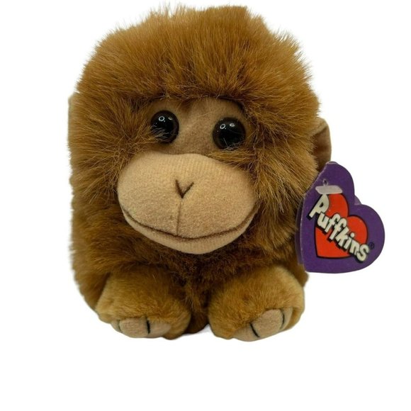Puffkins | Toys | Vintage 997 Puffkins 5 Plush Amber Ape Monkey Stuffed ...
